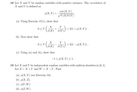 Solved SOLVE QUESTION AND THEN Let X And Y Be Chegg Com