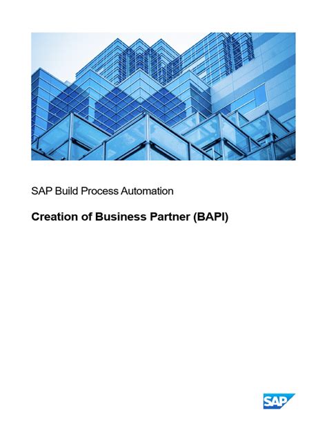 Creation Of Business Partner Bapi Pdf Microsoft Excel Parameter