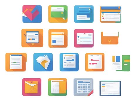 Premium Vector Modern Flat Icons Vector Collection With Long Shadow