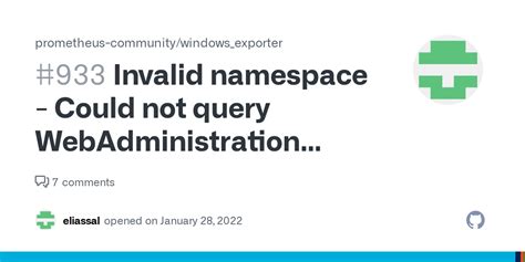 Invalid Namespace Could Not Query Webadministration Namespace For Iis