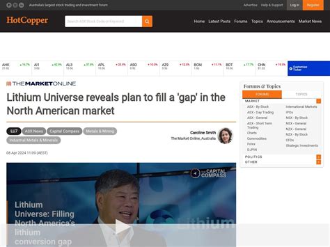 In The Media Lithium Universe Asx Lu7