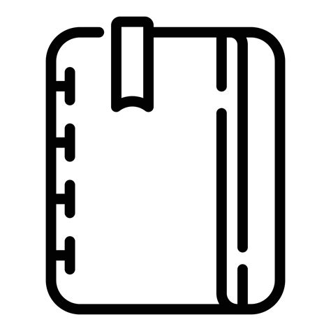 Textile Bookmark Icon Outline Style 15603587 Vector Art At Vecteezy