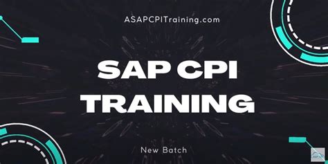 Asap Cpi Training On Linkedin Sapcpi Sap Cpi Integrationsuite Btp Asapcpitraining