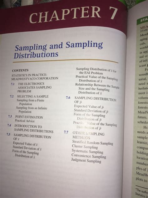 Solved CHAPTER And Sampling Distributions Sampling Chegg
