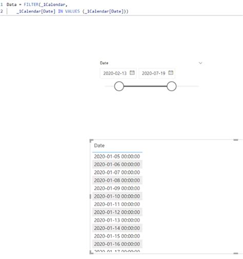 Solved Table From Selected Dates From Slicer Microsoft Fabric Community