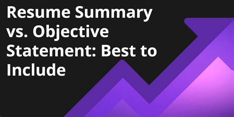 difference between resume summary and objective statement