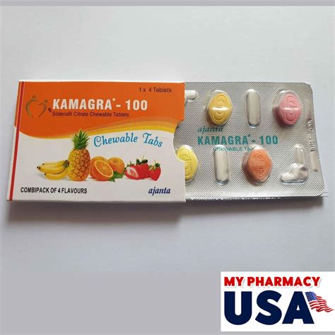 Kamagra Chewable Tablets Sildenafil 100mg My Pharmacy Usa