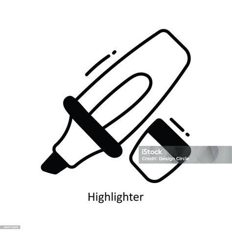 형광펜 낙서 아이콘 디자인 그림입니다 학교 및 흰색 배경에 학습 기호 Eps 10 파일 그런지 이미지 기법에 대한 스톡 벡터