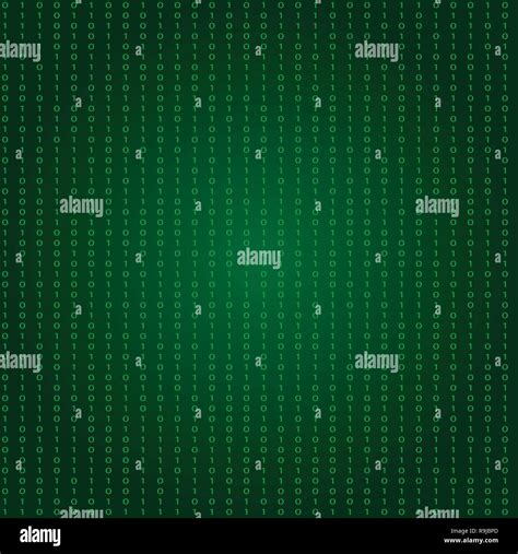 Abstract Green Matrix Background Or Pattern Vector Illustration In Technology Data Science Or
