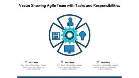 Vector Showing Agile Team With Tasks Responsibilities Powerpoint Templates Slides And Graphics