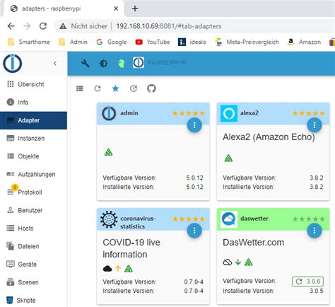 React UI Number Of Updates Not Shown Issue IoBroker IoBroker Admin GitHub