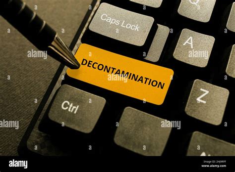Writing Displaying Text Decontamination Business Approach Neutralizing