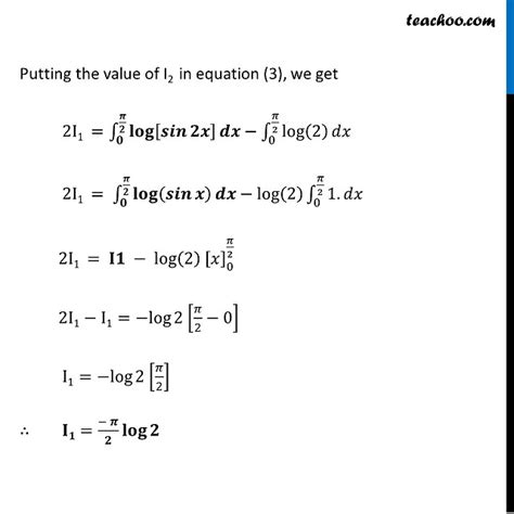 Example Integration Of Log Sin X From To Pi Teachoo