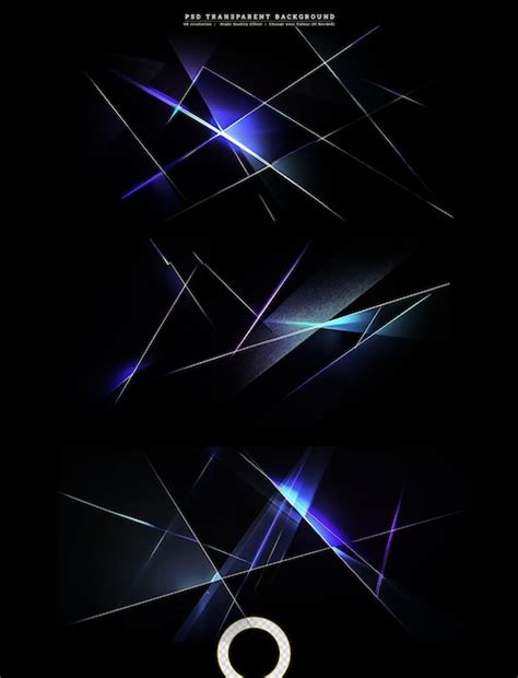 투명한 배경에 추상적인 네온 불빛 프리미엄 Ai 생성 Psd