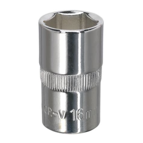 Walldrive® Socket 16mm 12sq Drive Fully Polished Mdtools