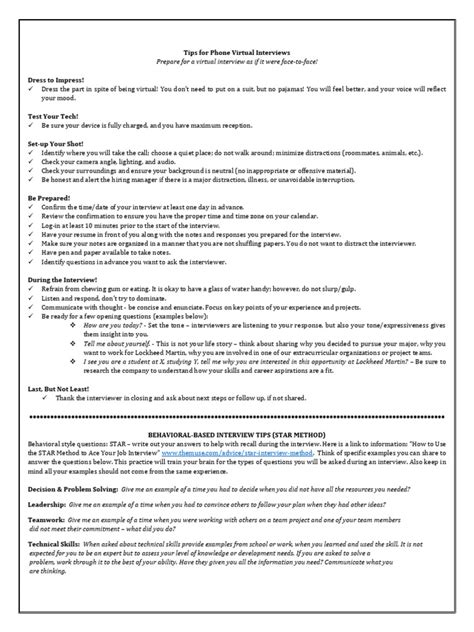 virtual interview tips 2021 pdf job interview human communication