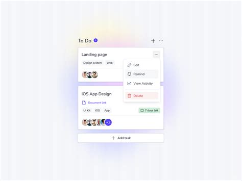 To Do Kanban Ui Design By Serge Fomichev On Dribbble