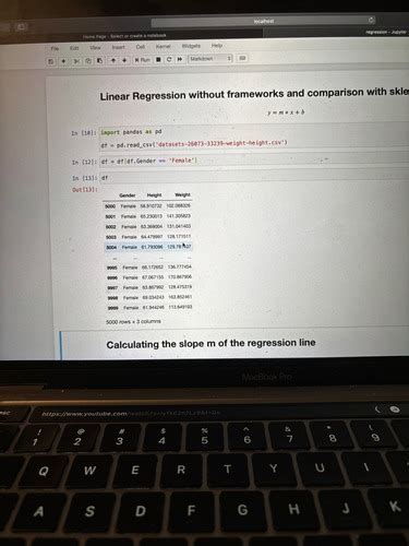 Linear Regression Without Frameworks And Comparison With Sklearn
