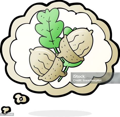 Biji Kartun Gelembung Pemikiran Yang Digambar Tangan Bebas Ilustrasi Stok Unduh Gambar