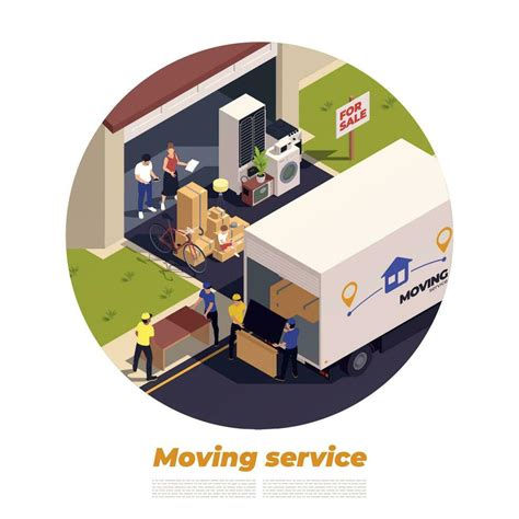 relocation service isometric 29183180 vector art at vecteezy