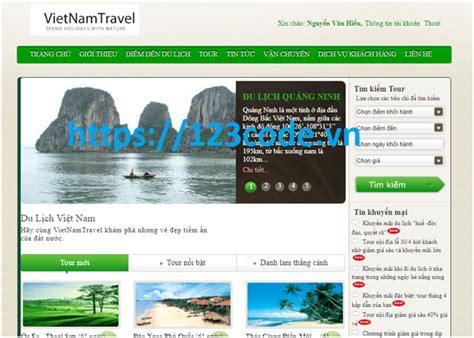 Báo cáo kèm source code website quản lý tour du lịch asp net
