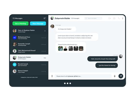 Message UI Design By Zulqurnain Haider On Dribbble