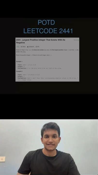 Leetcode 2441 Array Softwareengineer Coding Arraylist Telugu Leetcode Education Youtube
