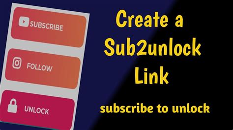 Create A Sub2unlock Link Sub2unlock Technical Morshed Youtube