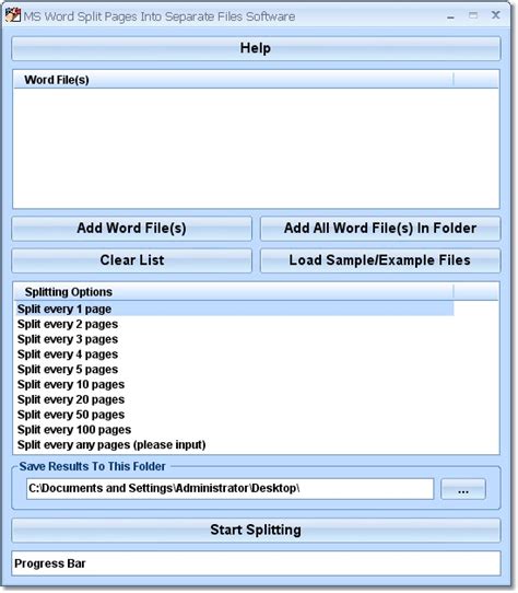 Download Free Ms Word Split Pages Into Separate Files Software By