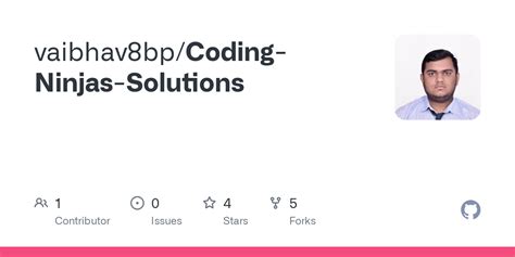 Github Vaibhav8bpcoding Ninjas Solutions
