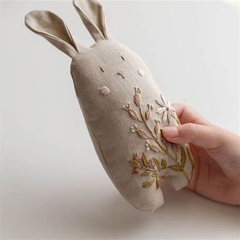 Floral Embroidery Pattern Easter Bunny Sewing Pattern Etsy Artofit