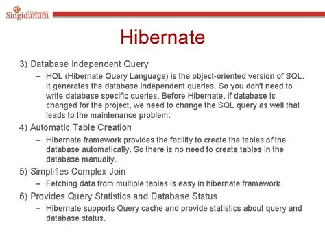 Hibernate Hibernate Hibernate Framework Hibernate Is A Java