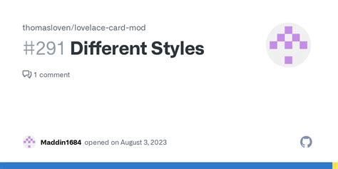 Different Styles · Issue 291 · Thomaslovenlovelace Card Mod · Github