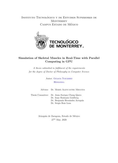 Proposed Architecture Simulation Of Skeletal Muscles In Real Time With Parallel Computing In