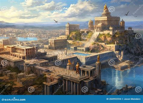 The Trojan City Of Troy From Homers Iliad In The Late Bronze Age