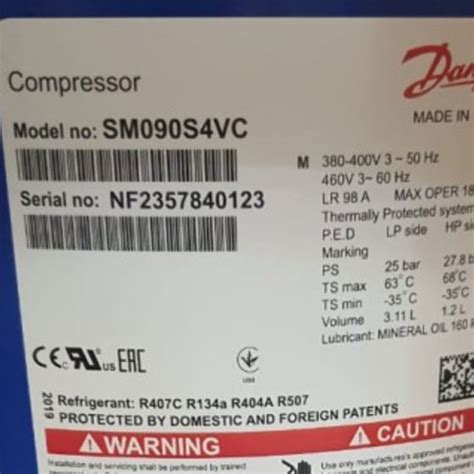 New In Stock Danfoss Compressor Sh260a6aau Danfoss Refrigeration Compressors