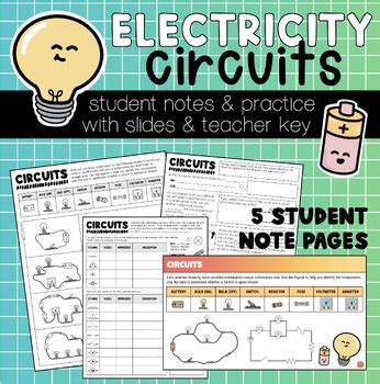 Circuits And Schematics Notes Practice By LAF Science TPT