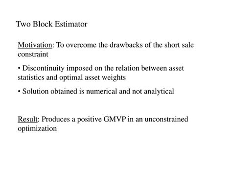 Ppt Improved Estimation Of Covariance Matrix For Portfolio Optimization Powerpoint