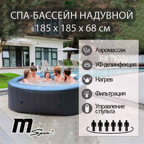 Бассейн гидромассажный Надувной 185x185x MSpa целевая аудитория ...
