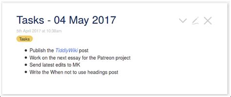 get started and organized with tiddlywiki