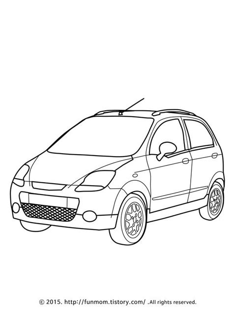 fly ve Pinterest pin 자동차 색칠공부프린트 학습지 Car Coloring Page Pinvibe