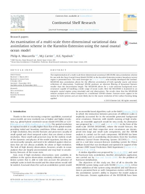 Pdf An Examination Of A Multi Scale Three Dimensional Variational