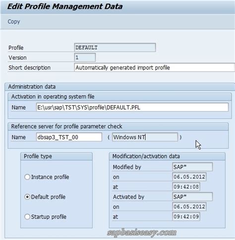How To Import And Maintain Sap System Profile Sap Basis Easy