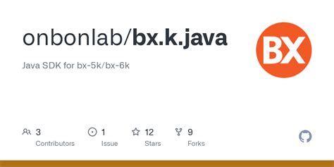 Github Onbonlabbxkjava Java Sdk For Bx 5kbx 6k