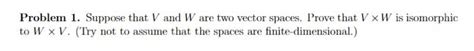 solved problem 1 suppose that v and w are two vector