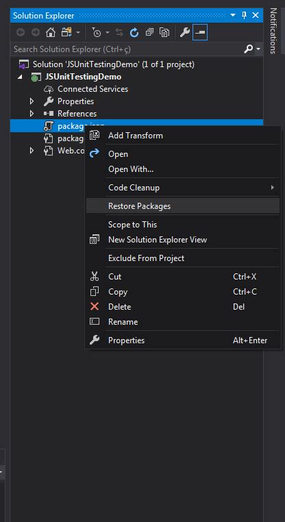 How To Start JavaScript Unit Testing In Visual Studio