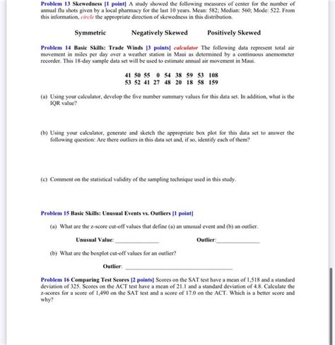 Solved Problem Basic Skills Standard Deviation Formulas Chegg