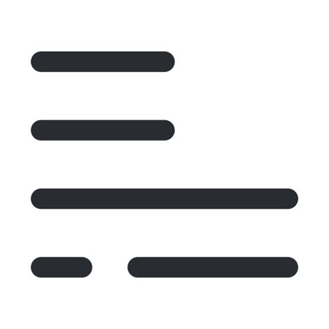 textalign justifyleft user interface and gesture icons