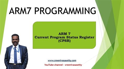 Arm 7 Lecture 2 Current Program Status Registercpsr Youtube