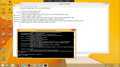 Tutorial Menginstall Jdk Java Dan Netbeans Ide Youtube